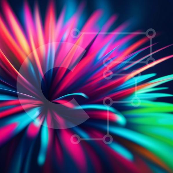 Vibrant Close-Up Picture of a Colorful Flower in Motion stock photo ...