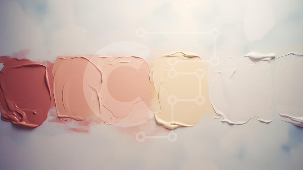 Beautiful Gradient Makeup Shades - Light Beige, Medium Beige, Dark ...