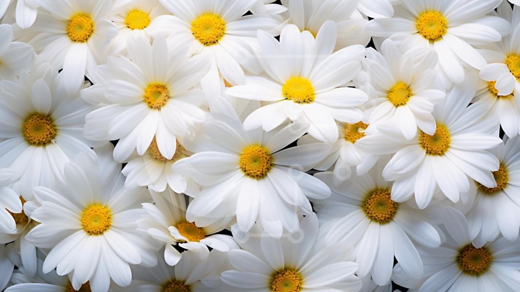 Beautiful Picture of White Daisies with Yellow Centers stock photo ...