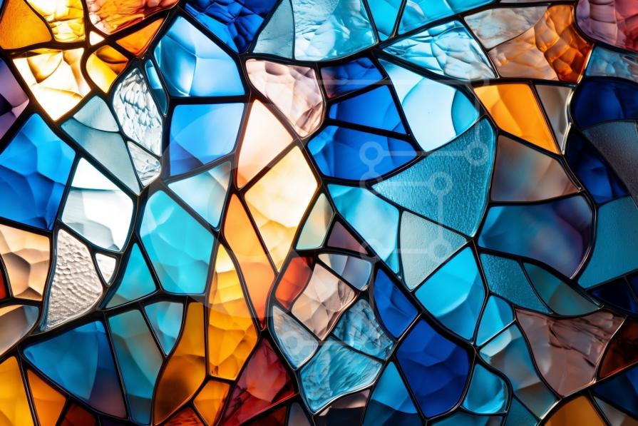 Vibrant and Multicolored Stained Glass Window stock photo | Creative ...