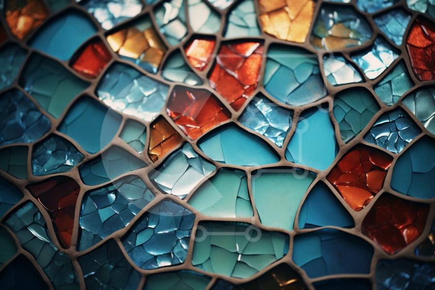 Vibrant and Intricate Stained Glass Artwork Close-up View stock photo ...