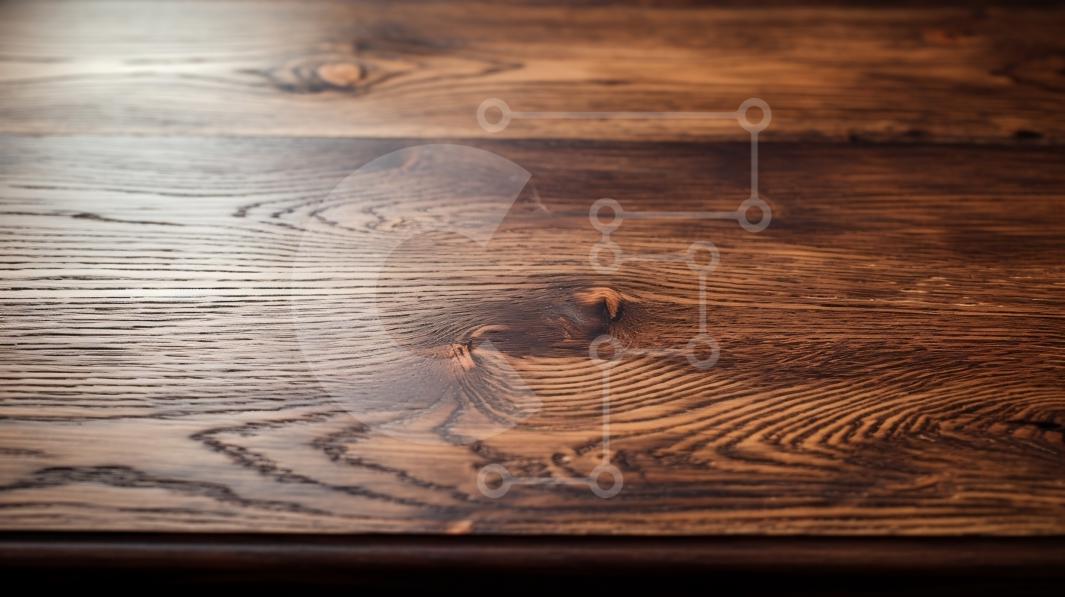 Beautiful Close-up of a Dark Wooden Table stock photo | Creative Fabrica