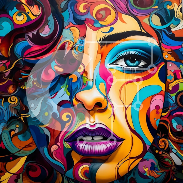 Colorful Paintings Of Faces