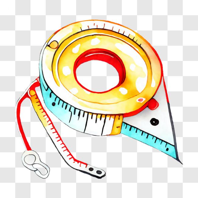 Download Measuring Tape with Ruler and Protractor PNGs Online ...