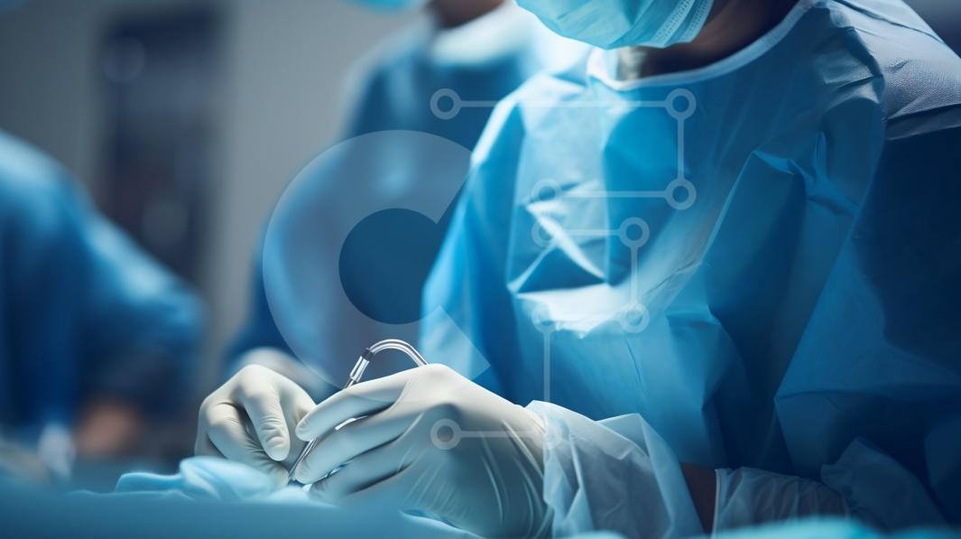 Professional Surgeons Performing Complex Surgery in an Operating Room ...