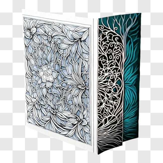 Download Intricate Tree Coloring Book Page PNGs Online - Creative Fabrica