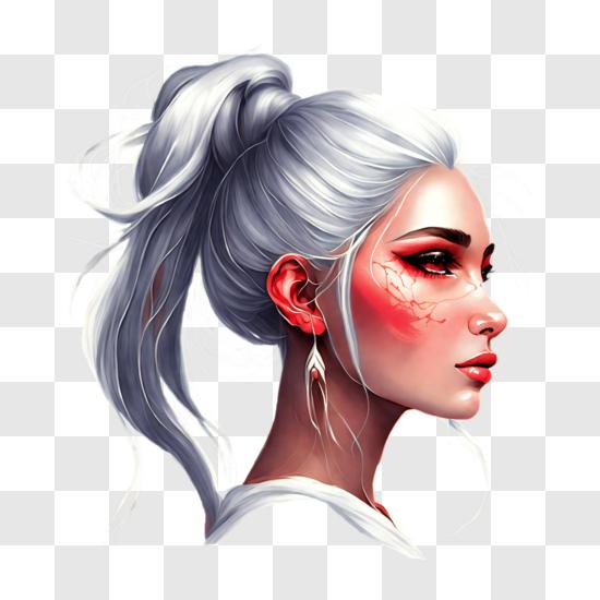White Hair PNG - Download Free & Premium Transparent White Hair PNG ...