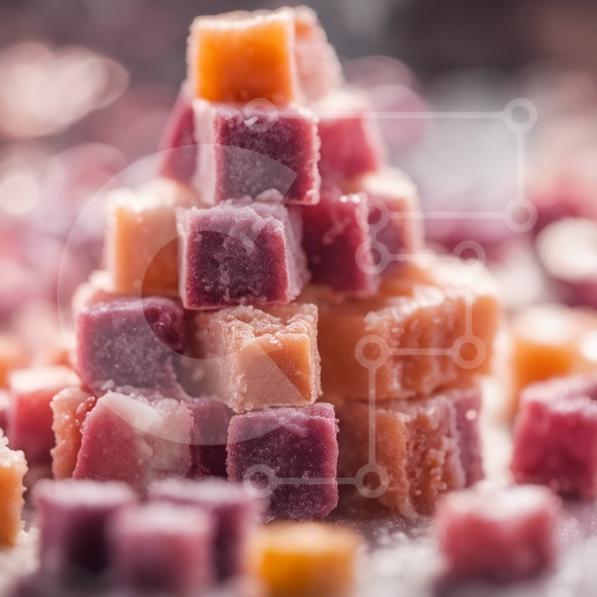 Colorful Candies Pyramid - A Visual Delight of Sweetness stock photo ...