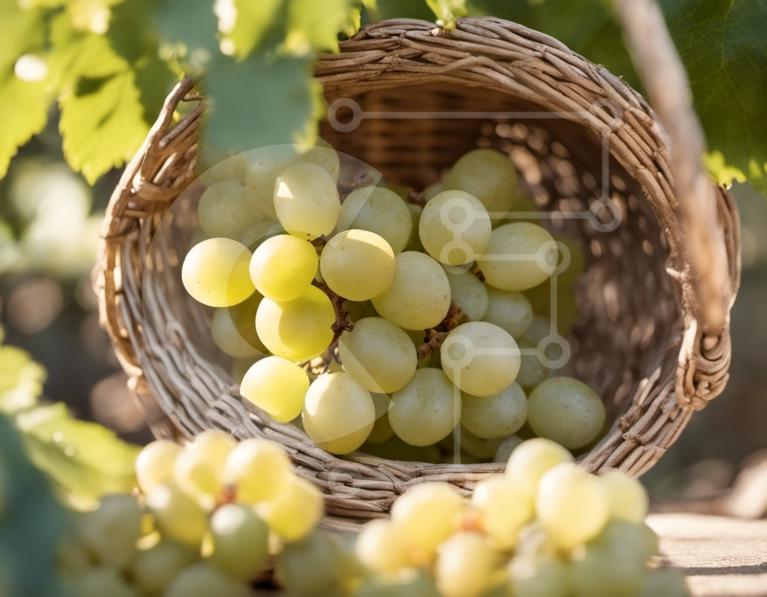 Delicious White Grapes Ready to Be Enjoyed stock photo | Creative Fabrica