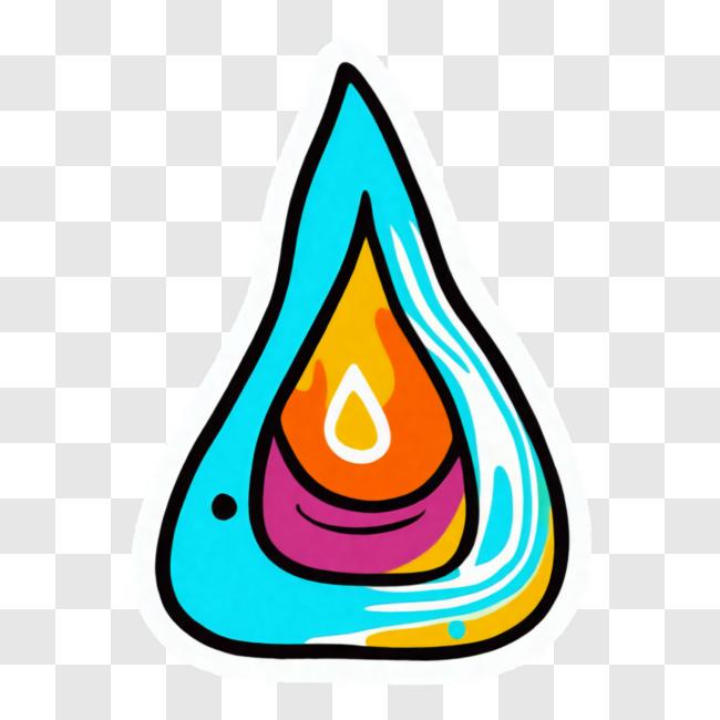 Download Colorful Stylized Tear Drop PNGs Online - Creative Fabrica