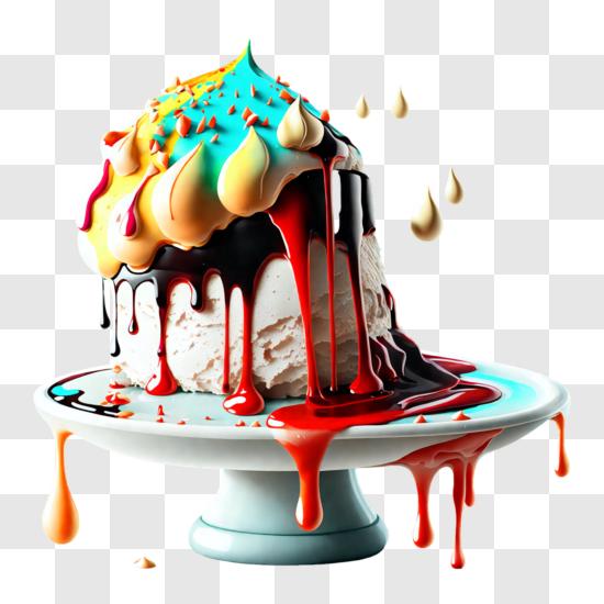 Ice Cream Drip PNG - Download Free & Premium Transparent Ice Cream Drip ...