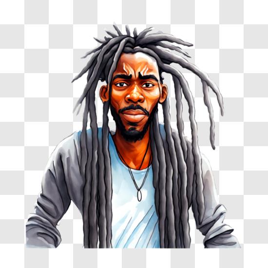 Grey Dreadlock PNG - Download Free & Premium Transparent Grey Dreadlock ...
