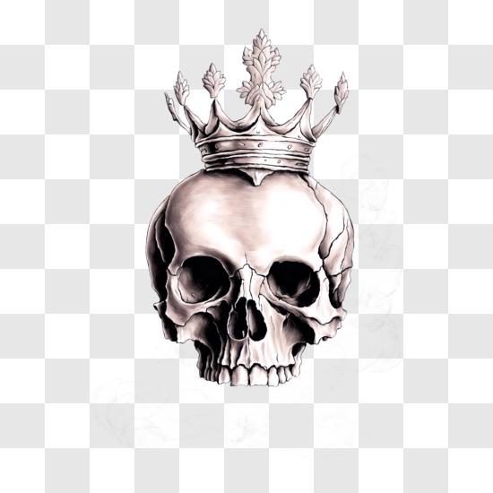 Skull With Crown PNG - Download Free & Premium Transparent Skull With ...
