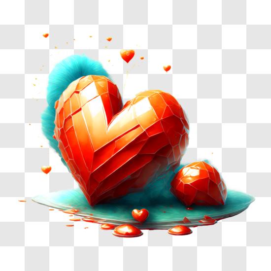 Orange Heart PNG - Download Free & Premium Transparent Orange Heart PNG ...