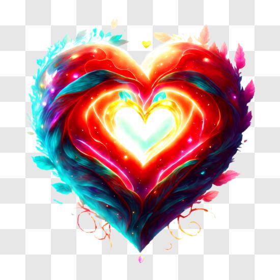 Glowing Heart PNG - Download Free & Premium Transparent Glowing Heart ...