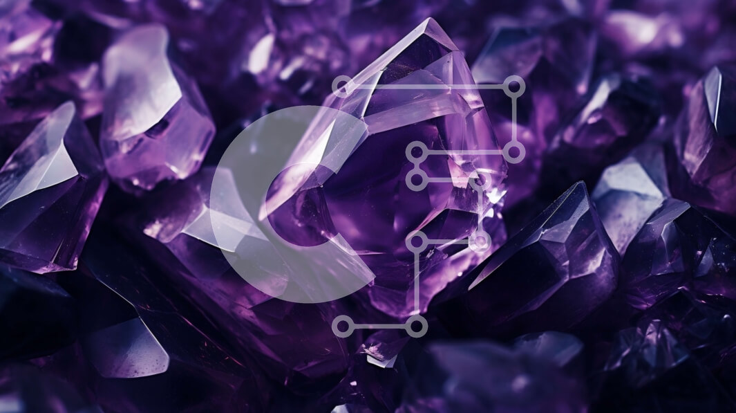 Download Mysterious Purple Crystals in Jagged Formation Stockphotos ...