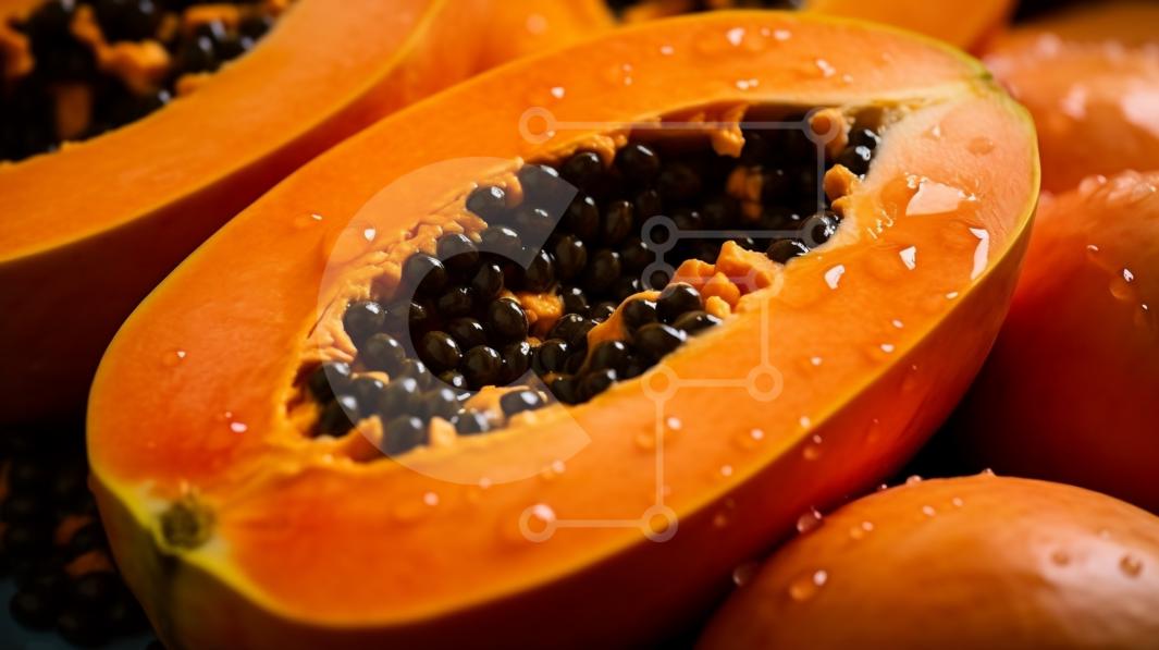 Delicious Ripe Papaya with Exquisite Flavor stock photo | Creative Fabrica