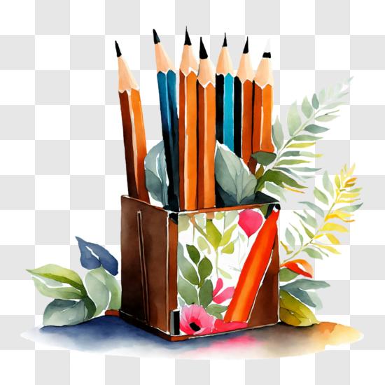 Pencil Holder PNG - Download Free & Premium Transparent Pencil Holder ...