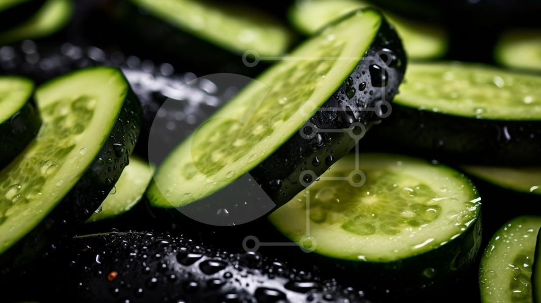 Pile of Sliced Cucumbers - Fresh and Delicious stock photo | Creative ...