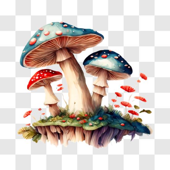 Vintage Mushroom PNG - Download Free & Premium Transparent Vintage ...