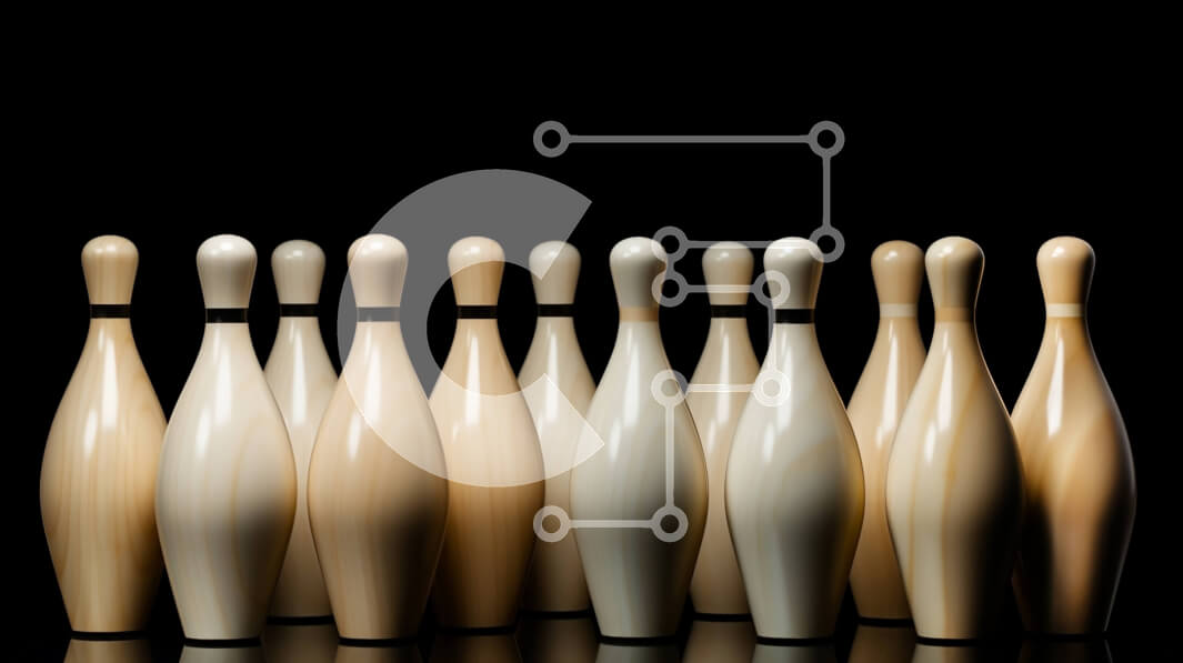 Fundo De Boliche Retro In Home Private Bowling Lanes