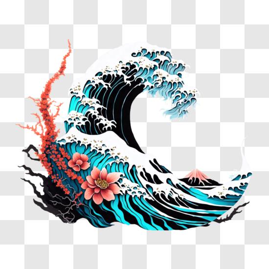 Japanese Wave PNG - Download Free & Premium Transparent Japanese Wave ...