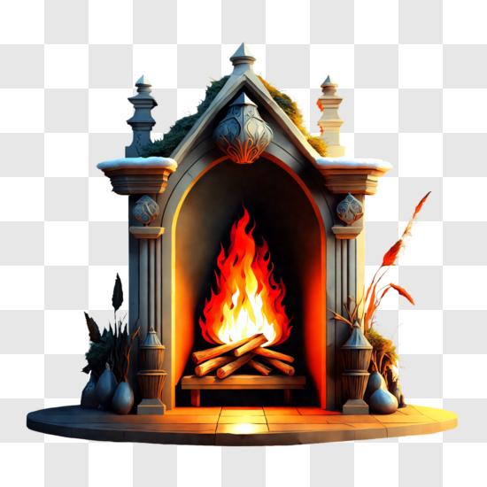 Fireplace Fire PNG - Download Free & Premium Transparent Fireplace Fire ...