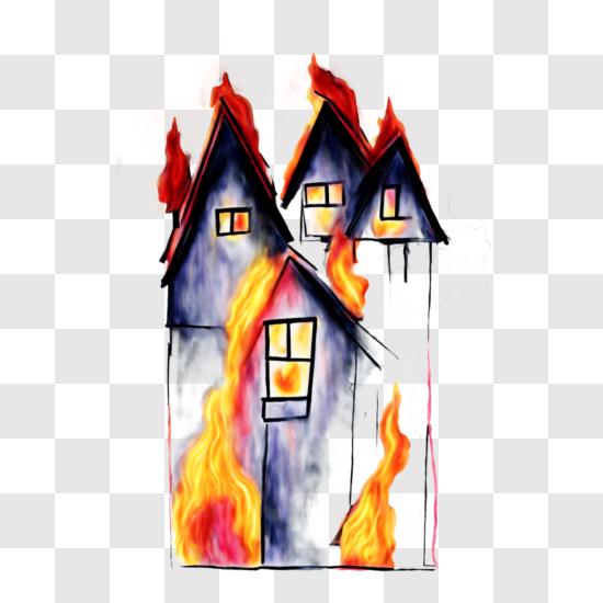 Burning House PNG - Download Free & Premium Transparent Burning House ...