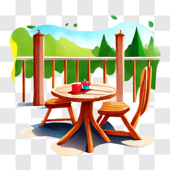 Outdoor Table Png