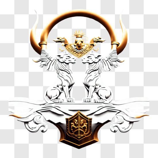 Two Lion Crest PNG - Download Free & Premium Transparent Two Lion Crest ...