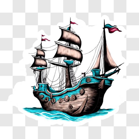 Pirate Ship Icon PNG - Download Free & Premium Transparent Pirate Ship ...
