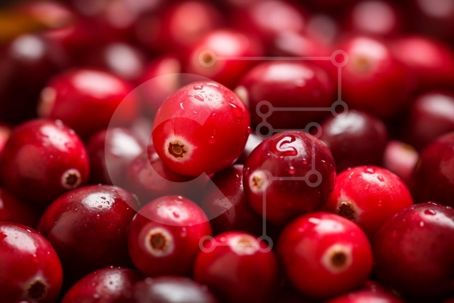 Vibrant Red Cranberries stock photo | Creative Fabrica