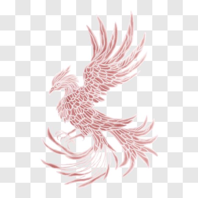 Download Stylized Phoenix Bird - Mythical Artwork PNG Online - Creative ...