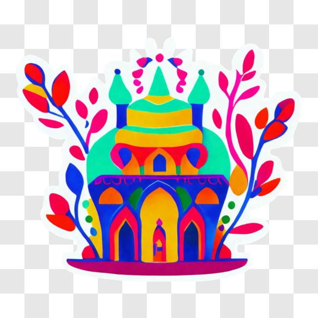 Download Colorful Illustration Of A Whimsical Palace Or Castle PNG download-colorful-illustration-of-a-whimsical-palace-or-castle-png