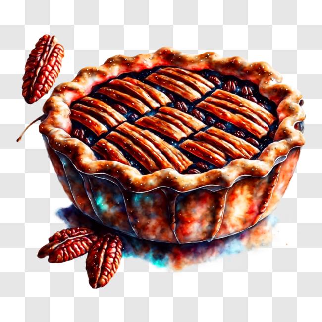 Download Pecan Pie PNG Online - Creative Fabrica