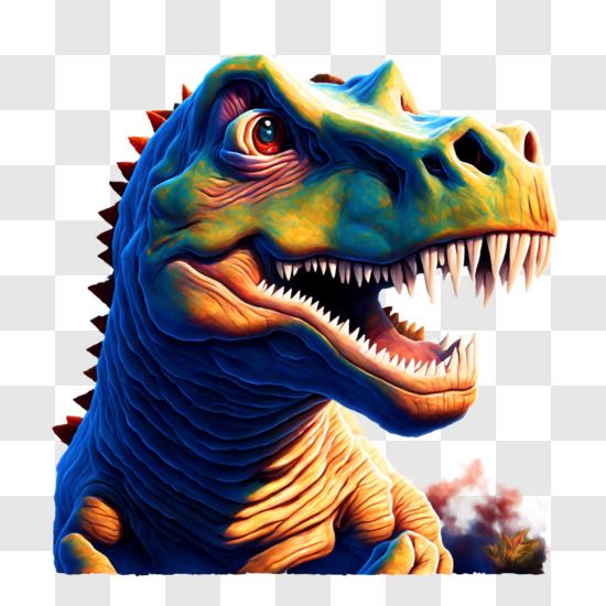 Download Fierce Dinosaur with Open Mouth and Sharp Teeth PNGs Online ...