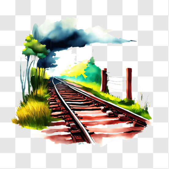 Railroad Track PNG - Download Free & Premium Transparent Railroad Track ...