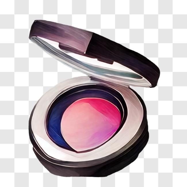 Download Makeup Compact with Pink and Purple Design PNG Online ...