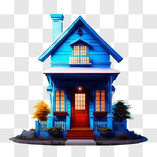 Blue House PNG - Download Free & Premium Transparent Blue House PNG ...