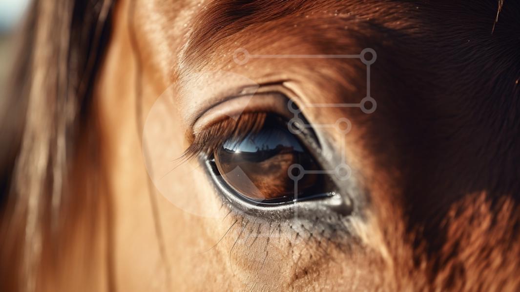 Close-up View of a Horse's Eye stock photo | Creative Fabrica