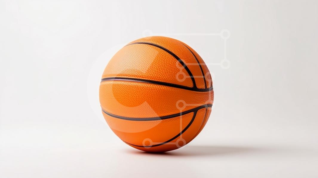 Orange Basketball on a Clean White Background stock photo | Creative ...