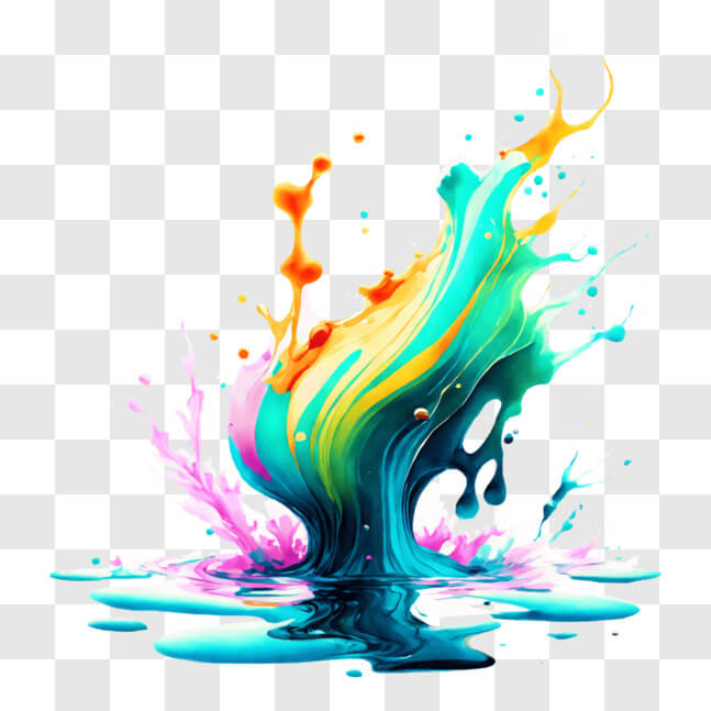 Pobierz narzędzie Kolorowa Plama Farby w Kształcie Kropli PNGs Online ...