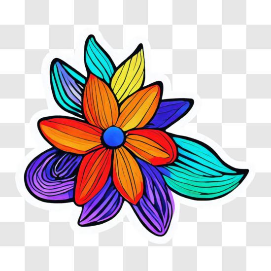 Doodle Flower Simple PNG - Download Free & Premium Transparent Doodle ...