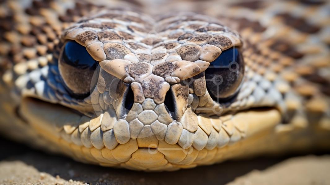 Close-up View of a Snake's Head stock photo | Creative Fabrica