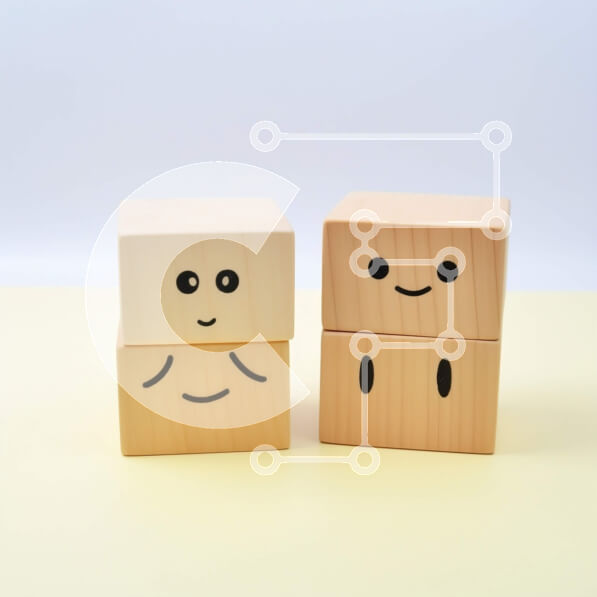 Download Wooden Blocks with Smiley Faces Stockphotos Online - Creative ...