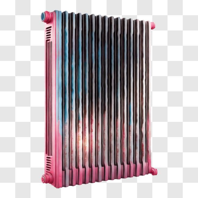 Download Pink and Blue Radiator on Black Background PNG Online ...