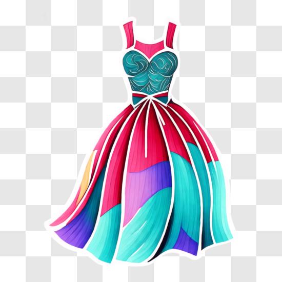 Download Blue Prom Dress with Strapless Neckline and High-Low Hem PNG ...