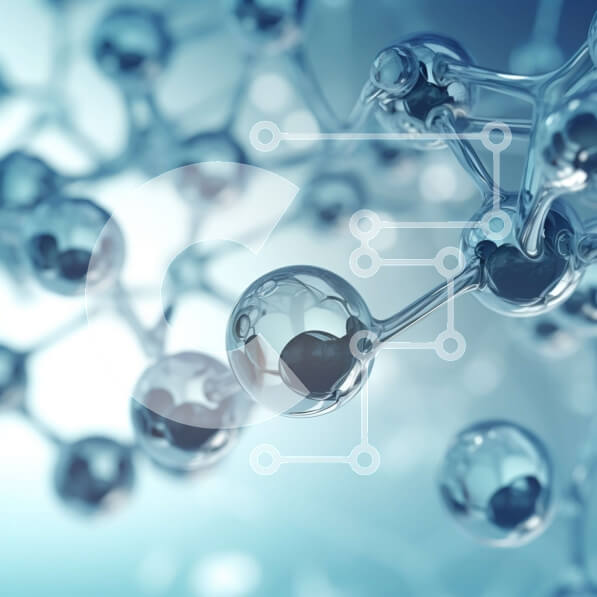 Download Close-up View of a Symmetrical Molecule with Carbon, Hydrogen ...