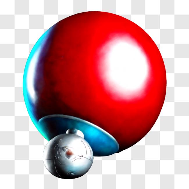 Download Intriguing Red Sphere Suspended in Mid-Air PNG Online ...
