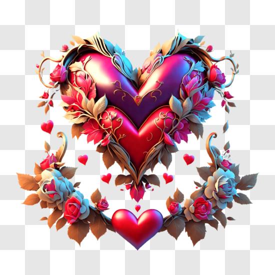 Heart Banner PNG - Download Free & Premium Transparent Heart Banner PNG ...